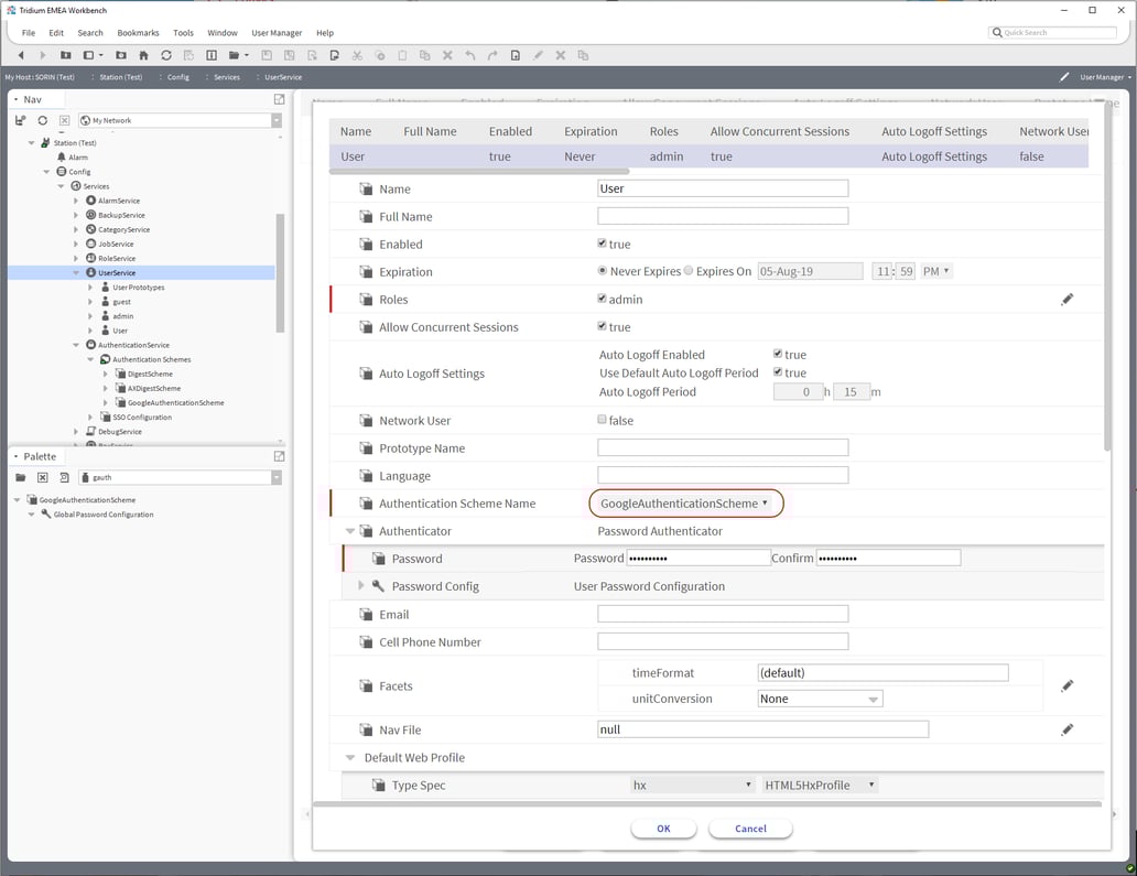 How can I use a two-factor authentication (2FA) scheme on my station?