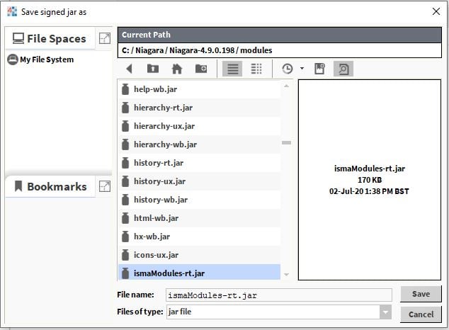 How to self-sign a module for Niagara 4.9