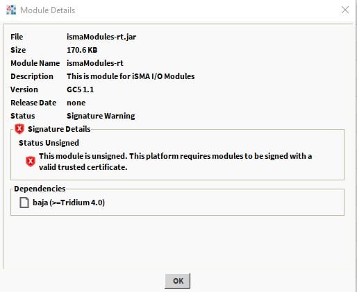 How to self-sign a module for Niagara 4.9