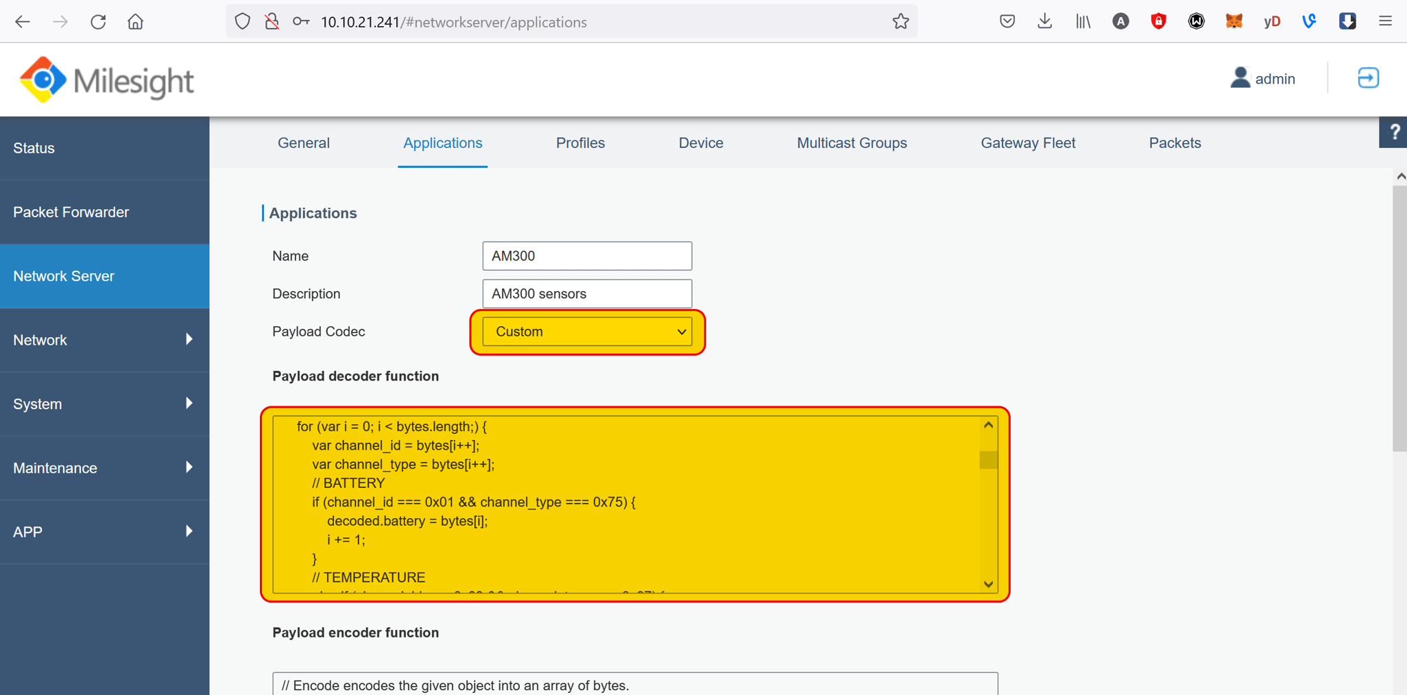 How to read LoraWAN sensors on Niagara (http and json modules from Tridium)