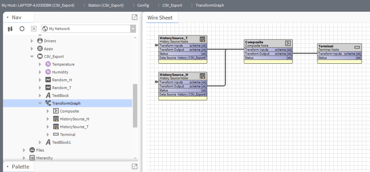 Merge histories together and export them to CSV
