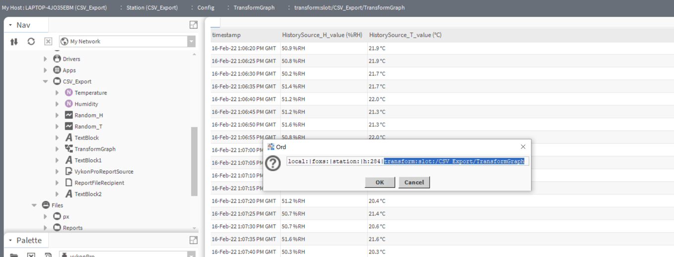 Merge histories together and export them to CSV