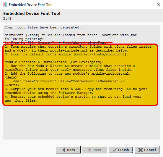 Niagara PX fonts on embedded devices (Jace, EDGE, MAC)