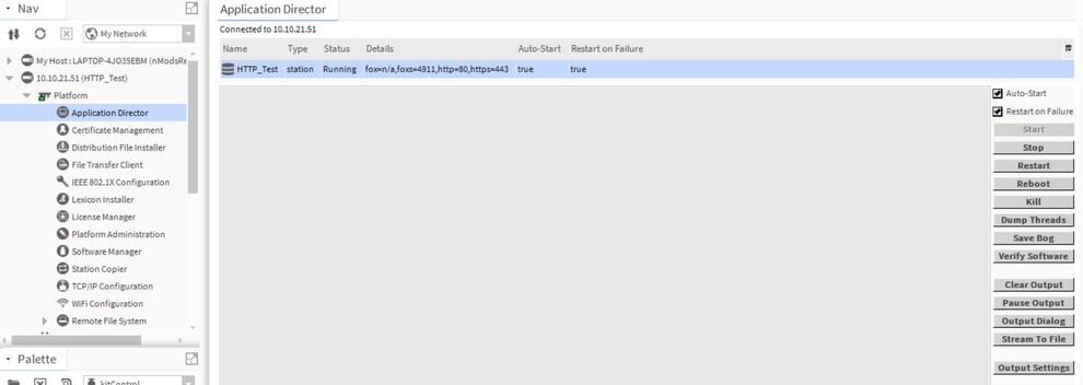 How to run basic diagnostics/debug on a Niagara controller