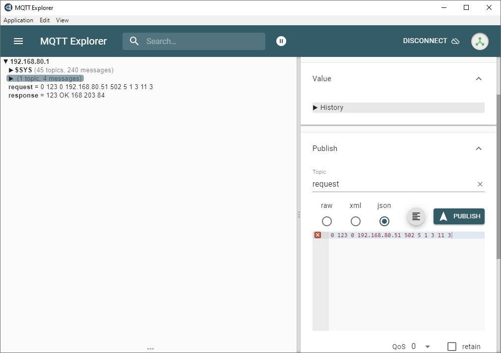 How can I get Modbus data on the local or a remote MQTT broker